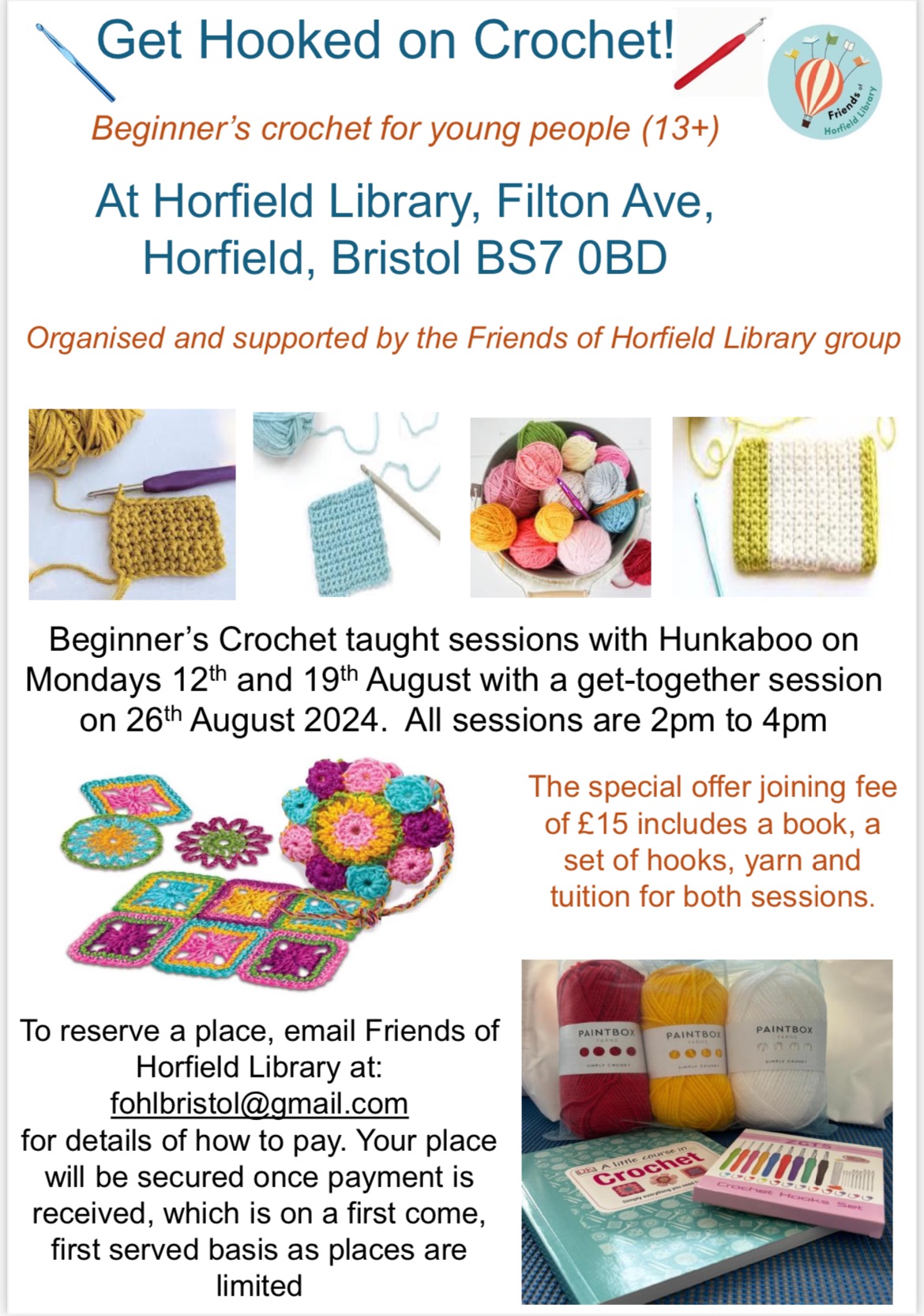 Get Hooked On Crochet this Summer! Young People’s Beginner Sessions at ...