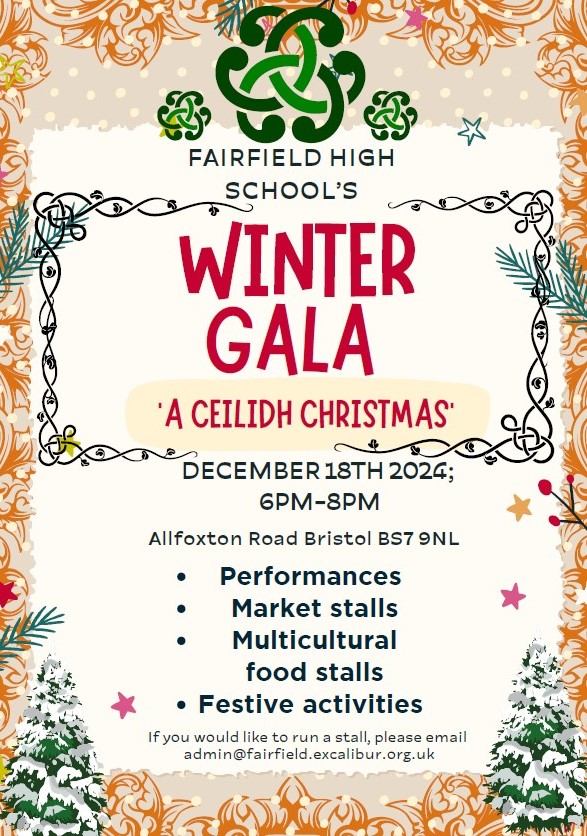 Winter Gala at Fairfield High School on 18th December: ‘A Ceilidh ...